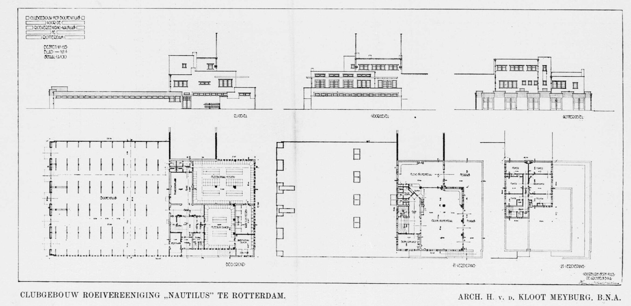 Clubhuis Nautilus aan de Oude Plantage in Rotterdam – Het Roeimuseum