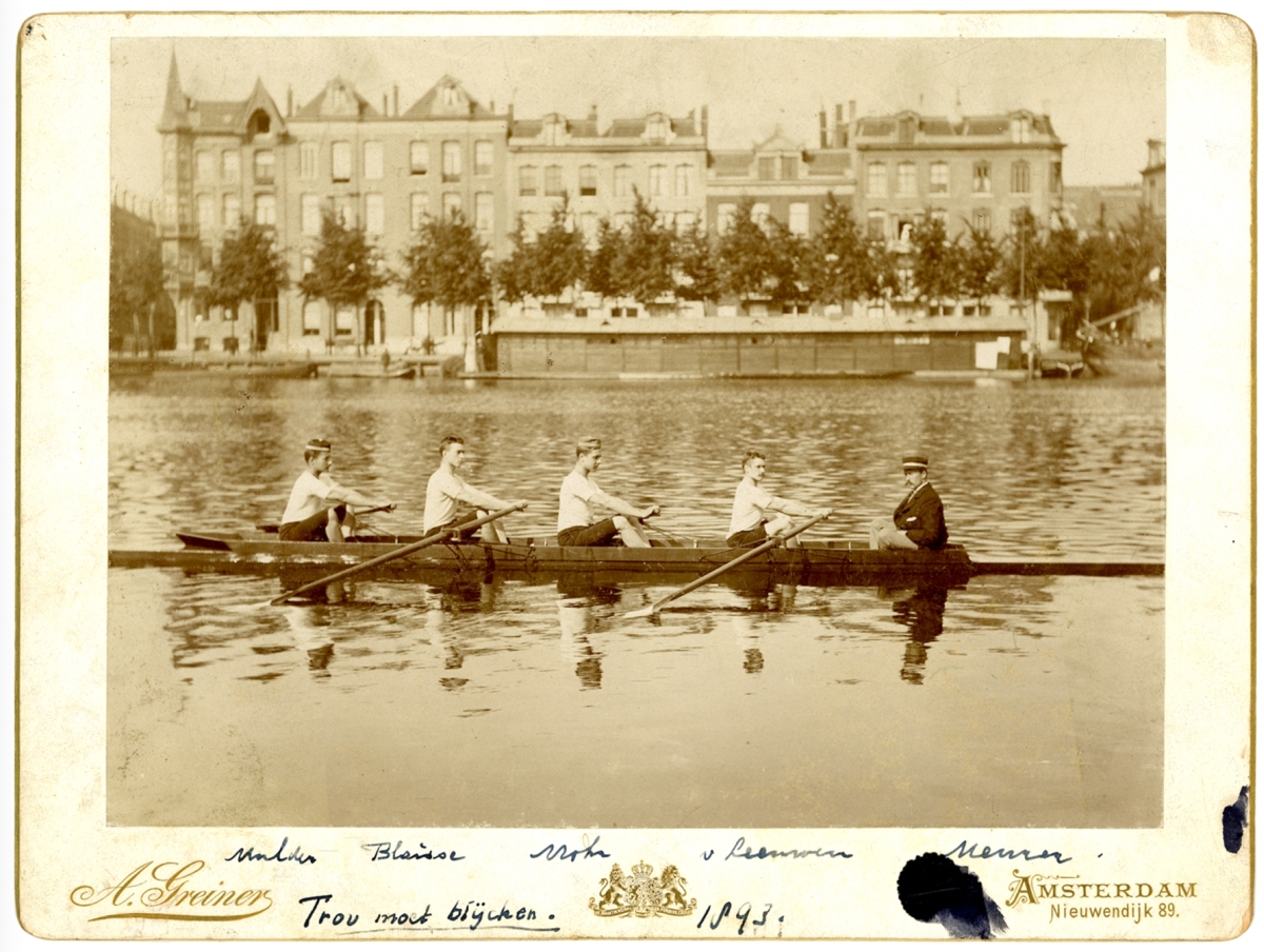 De Oude Vier van Nereus in 1893: ‘Trou moet blijcken’ – Het Roeimuseum